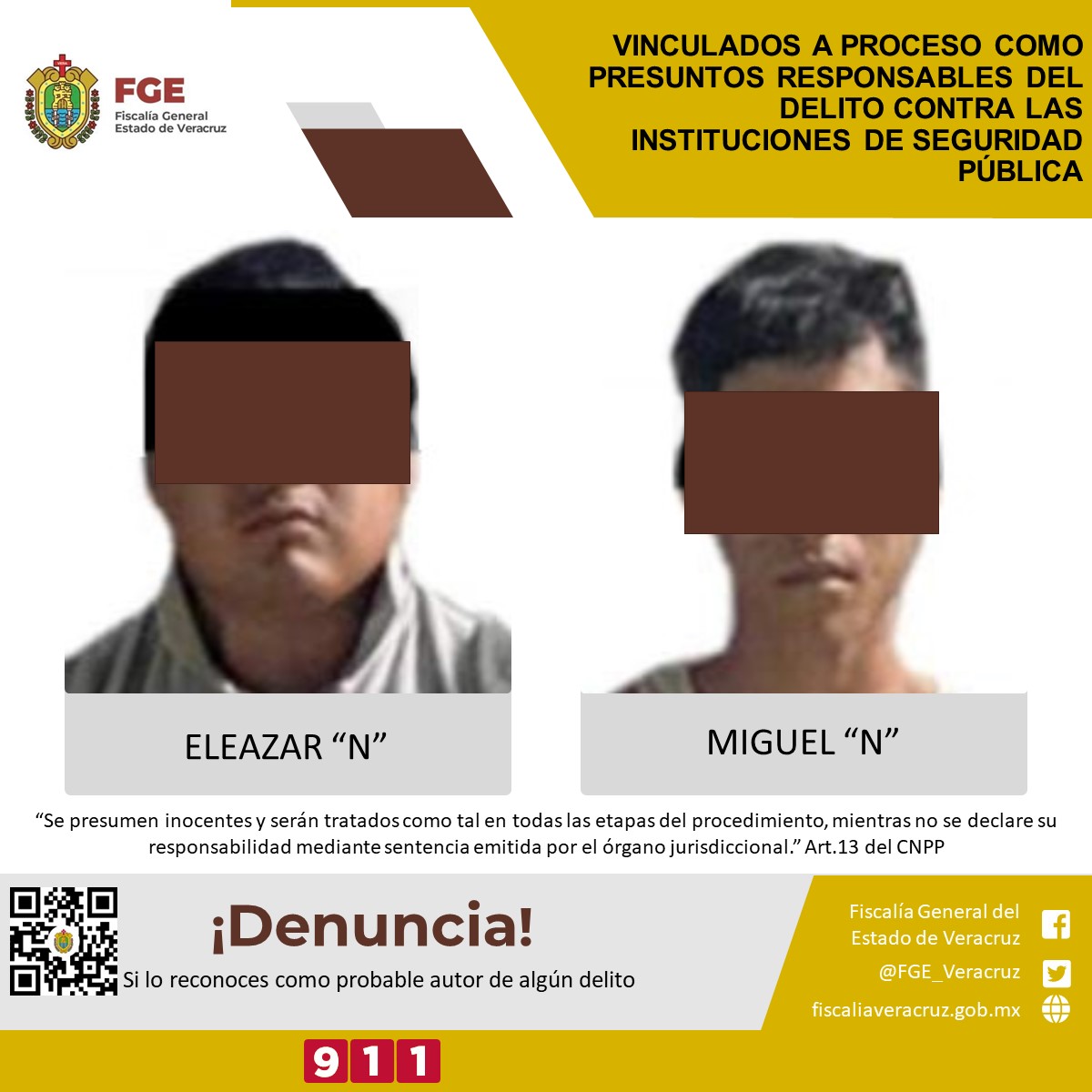 Vinculados A Proceso Como Presuntos Responsables Del Delito Contra Las